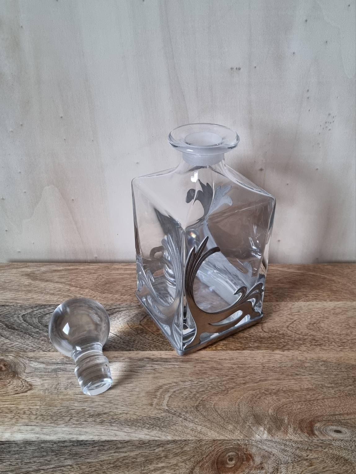 Etain Les Potstainiers Hutois Crystal Carafe Art Nouveau - Etsy