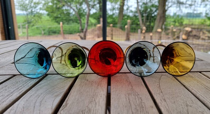 Tre Fuochi Murano Colored 24K Gold Shots Glasses - Etsy