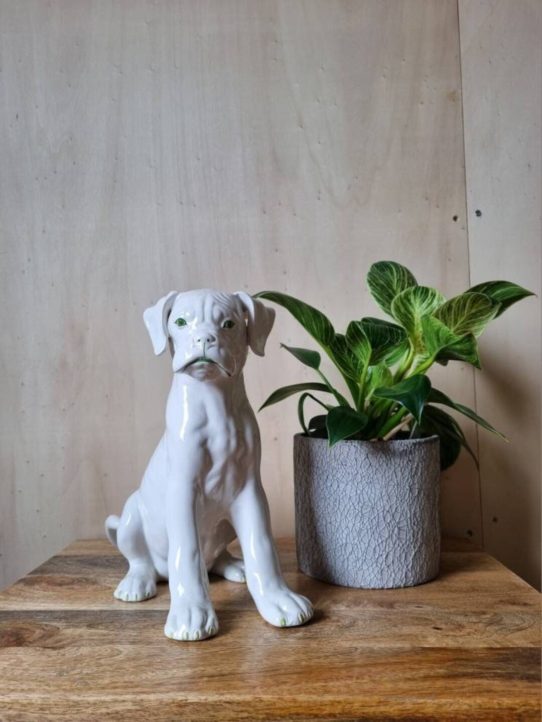 Ronzan Boxer Puppy Dog Figurine Porcelain Italy - Etsy