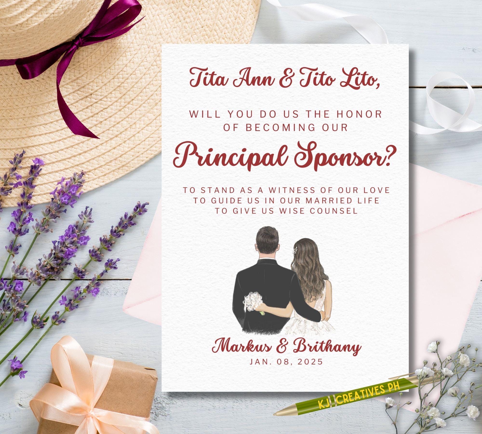 Wedding invitation principal sponsors wordings | Honestweddingadvice.com