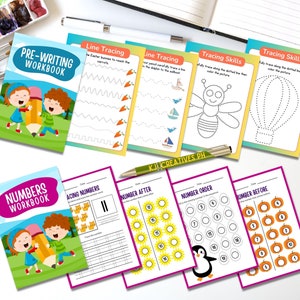 Kindergarten + Preschool Pre-k Learning Bundle Printable Activity ...