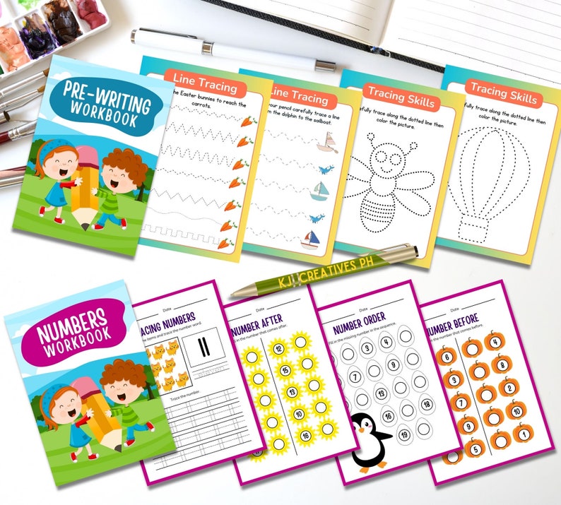Kindergarten + Preschool Pre-k Learning Bundle Printable Activity ...