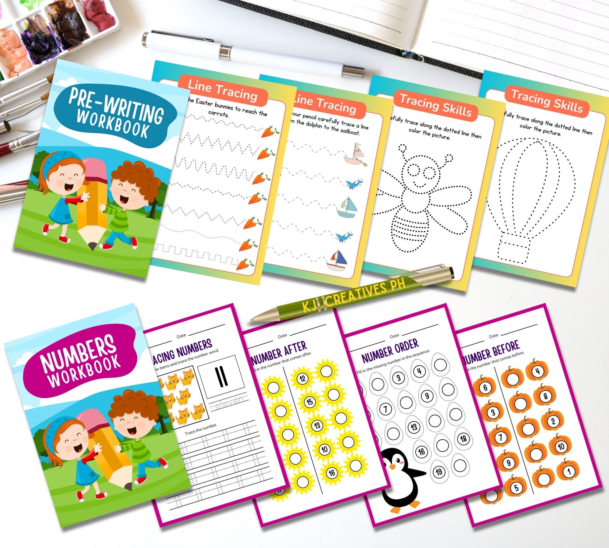 Kindergarten + Preschool Pre-k Learning Bundle Printable Activity ...