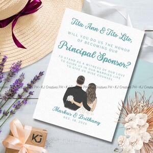 Proposal Card Will You Be My Bridesmaid, Maid of Honor Principal ...