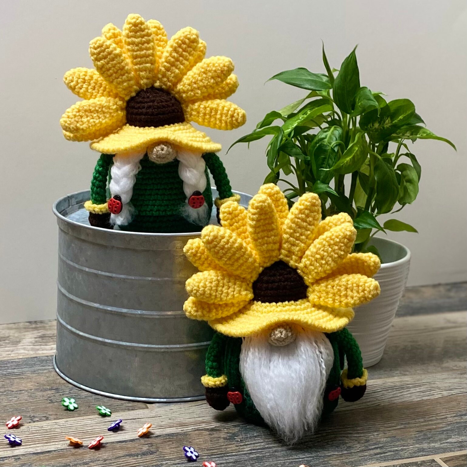 Crochet Gnome Pattern Amigurumi Spring Summer Garden - Etsy