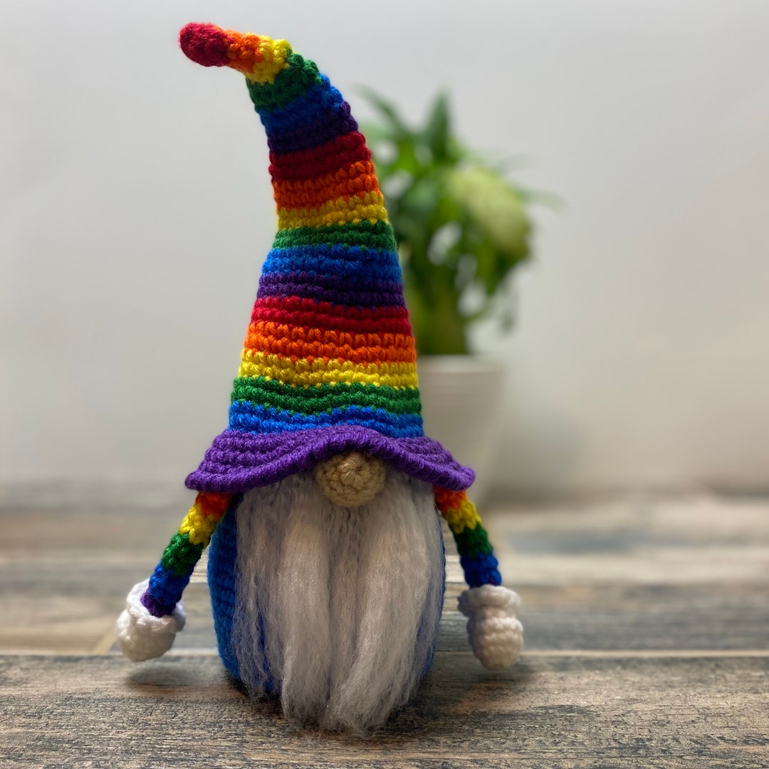 Pride Gnome Crochet Pattern, Rainbow Pride Amigurumi Pattern, Summer ...