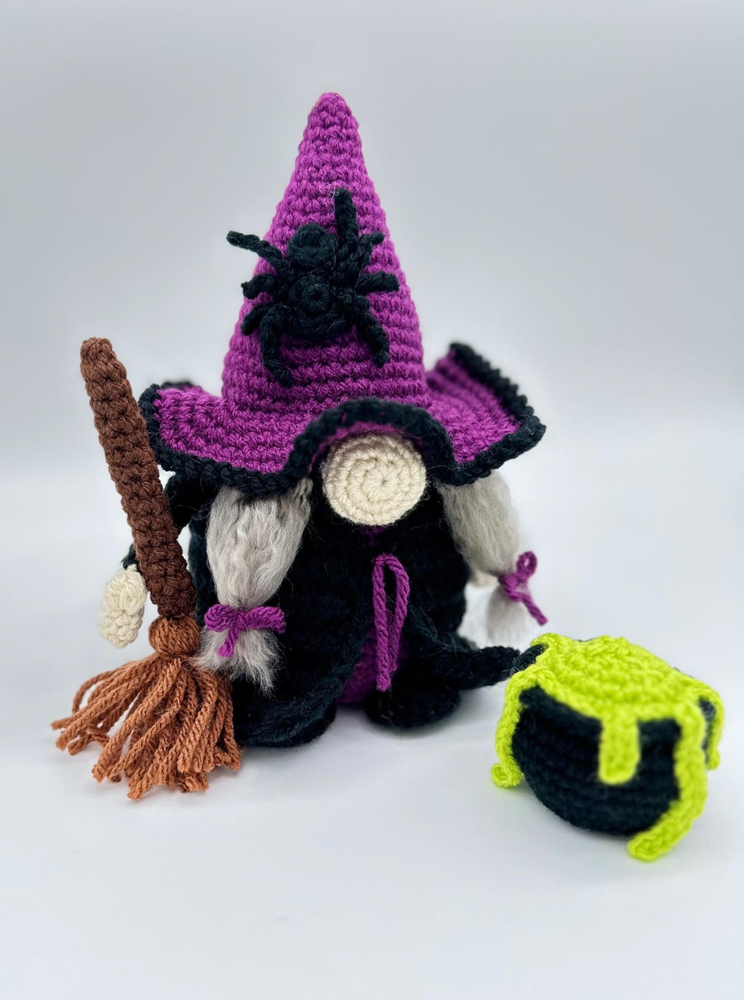 Crochet Halloween Witch Gnome Pattern | DIY Amigurumi Witch Decor - Etsy