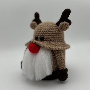 Christmas Gnome Crochet Pattern – Winter Amigurumi Rudolph Reindeer PDF ...