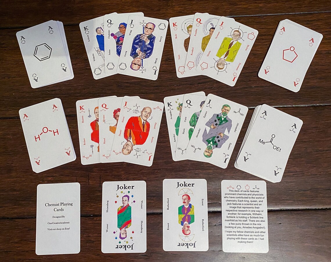Chemistry Playing Cards - Etsy
