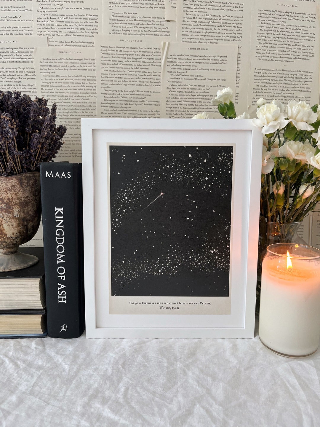 Falling Through Worlds Fireheart Astronomy Print - 8.5x11in - Etsy