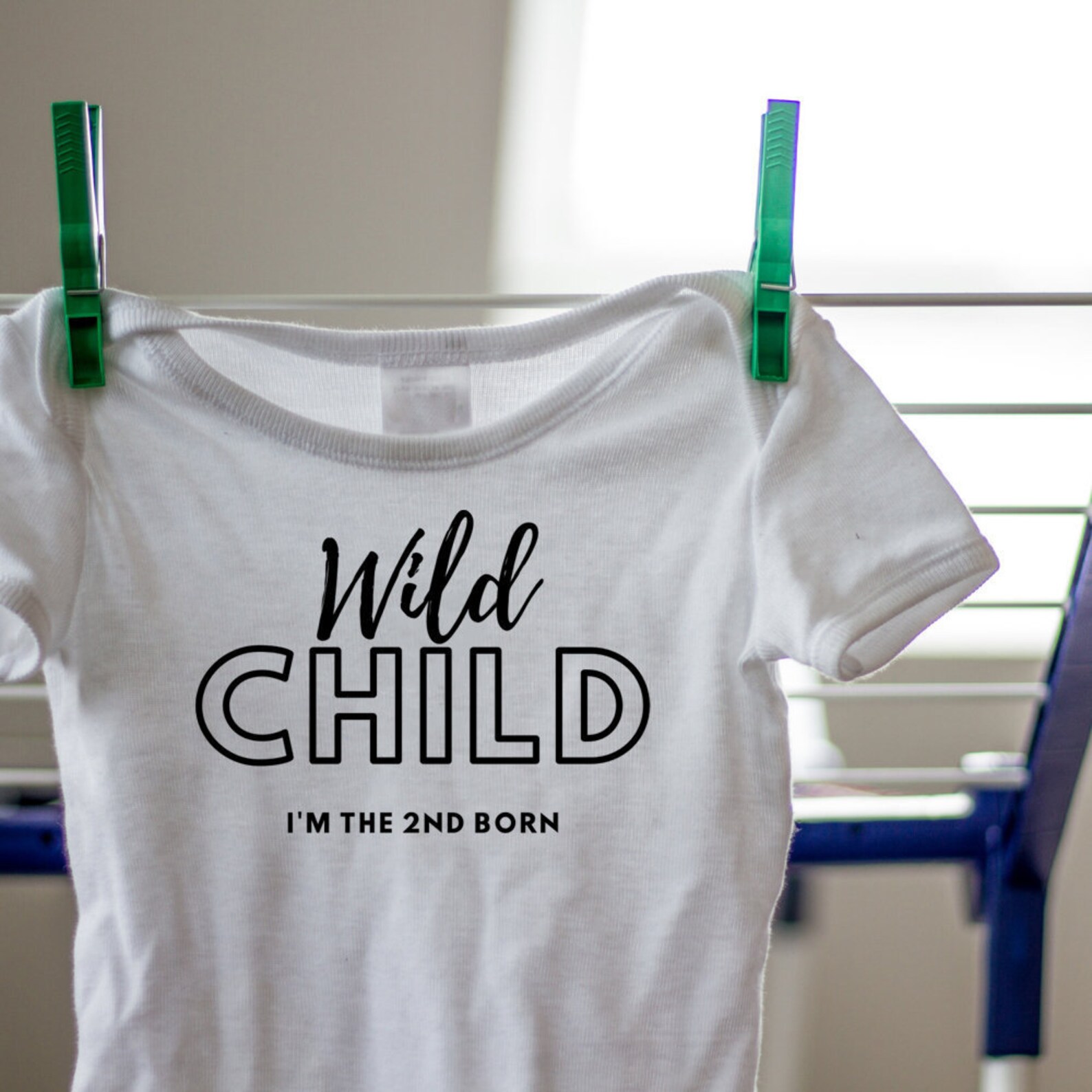 Wild Child Second Child Digital Design - Etsy