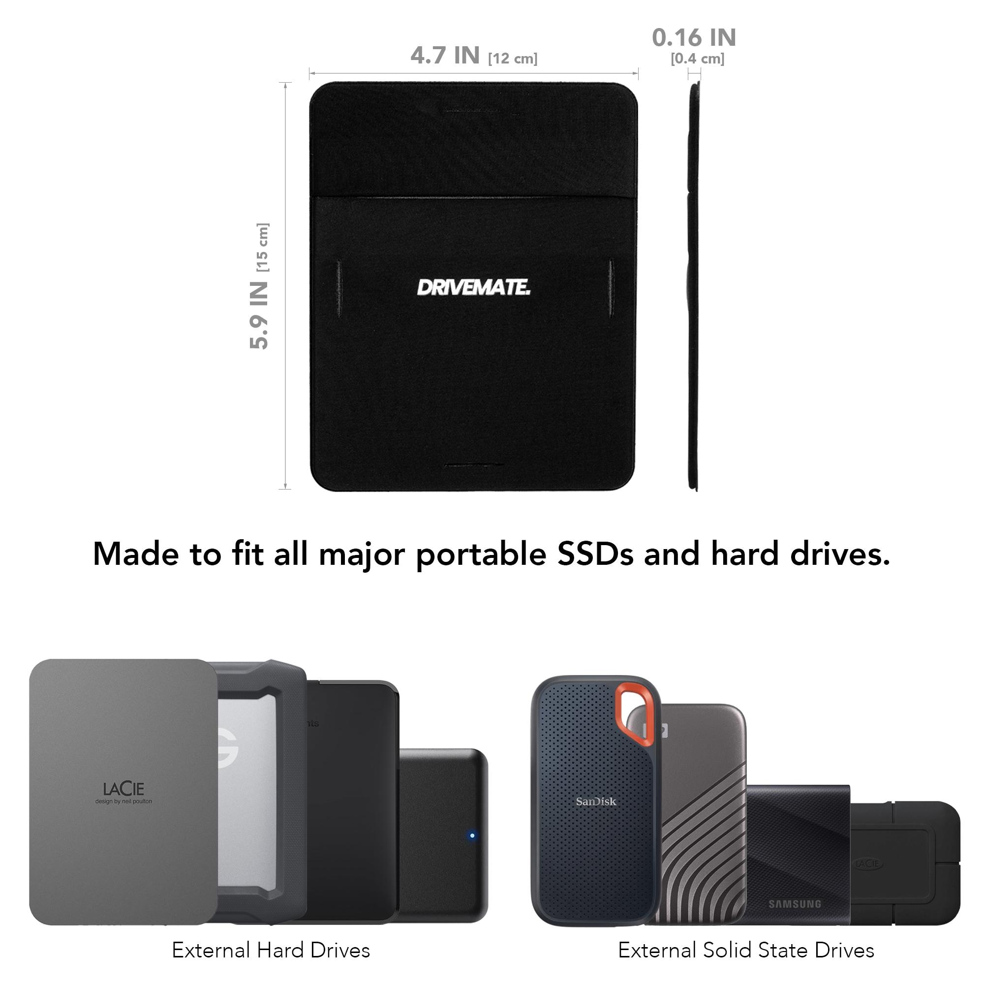 Drivemate - External Hard Drive & SSD Holder for Laptop - Reusable ...