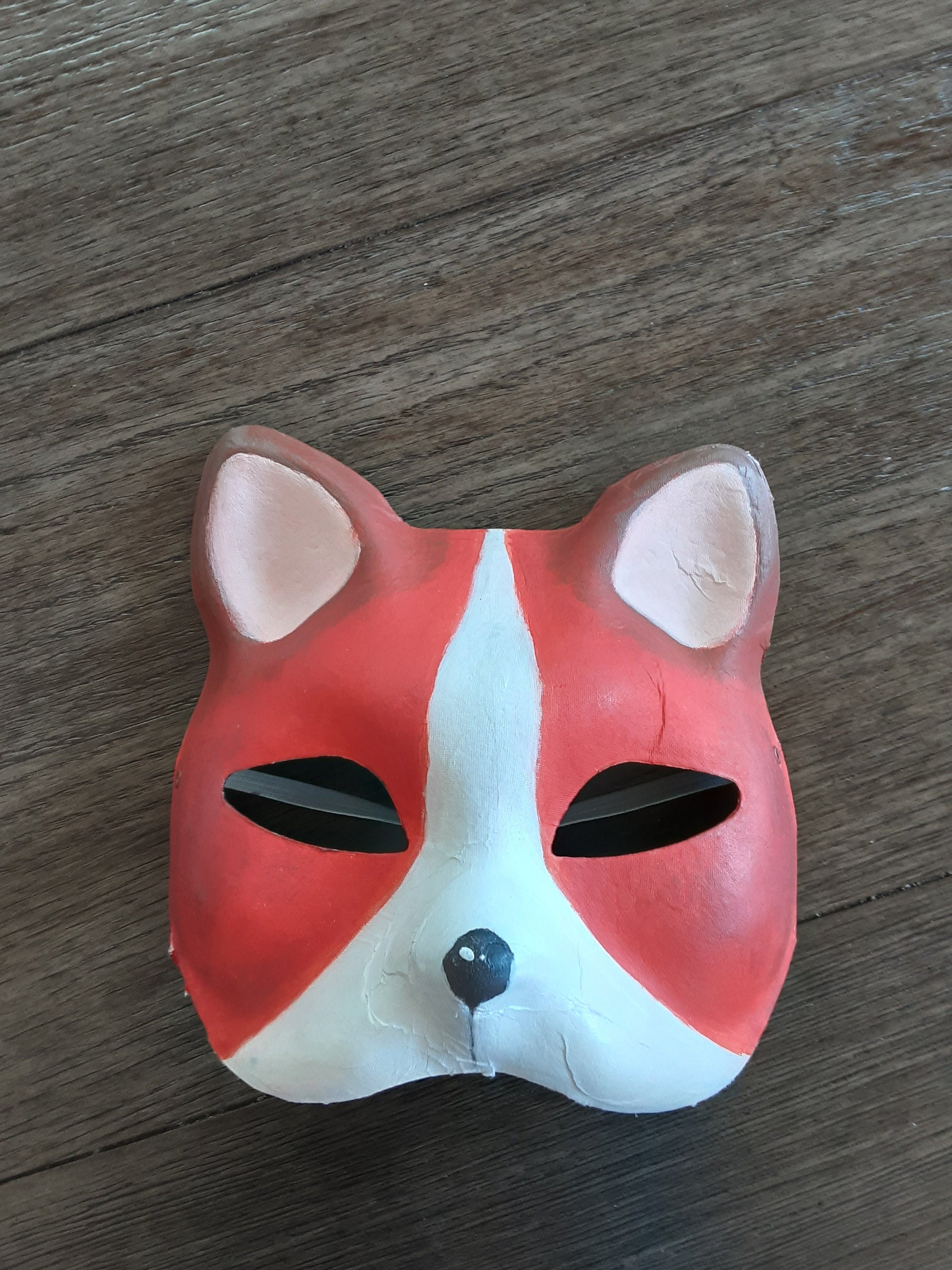 Cat Mask-red Fox-premade - Etsy