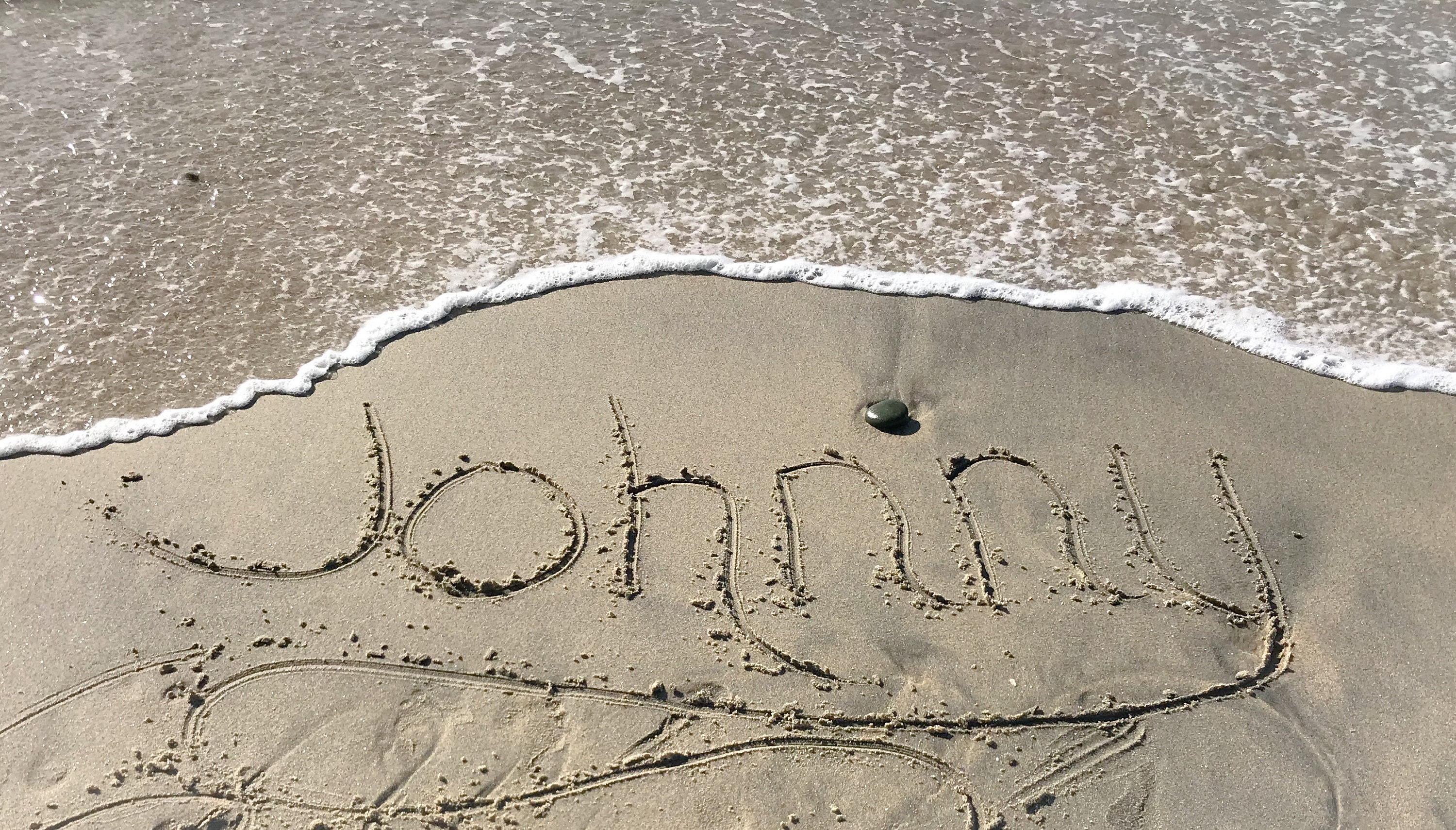 Custom Beach Cards With Names in the Sand - Etsy