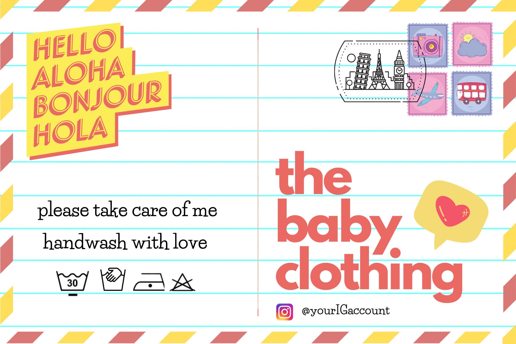 BEST Bundle and Value Name and Thank You Card in Postcard Theme - Etsy