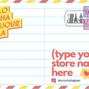 BEST Bundle and Value Name and Thank You Card in Postcard Theme - Etsy