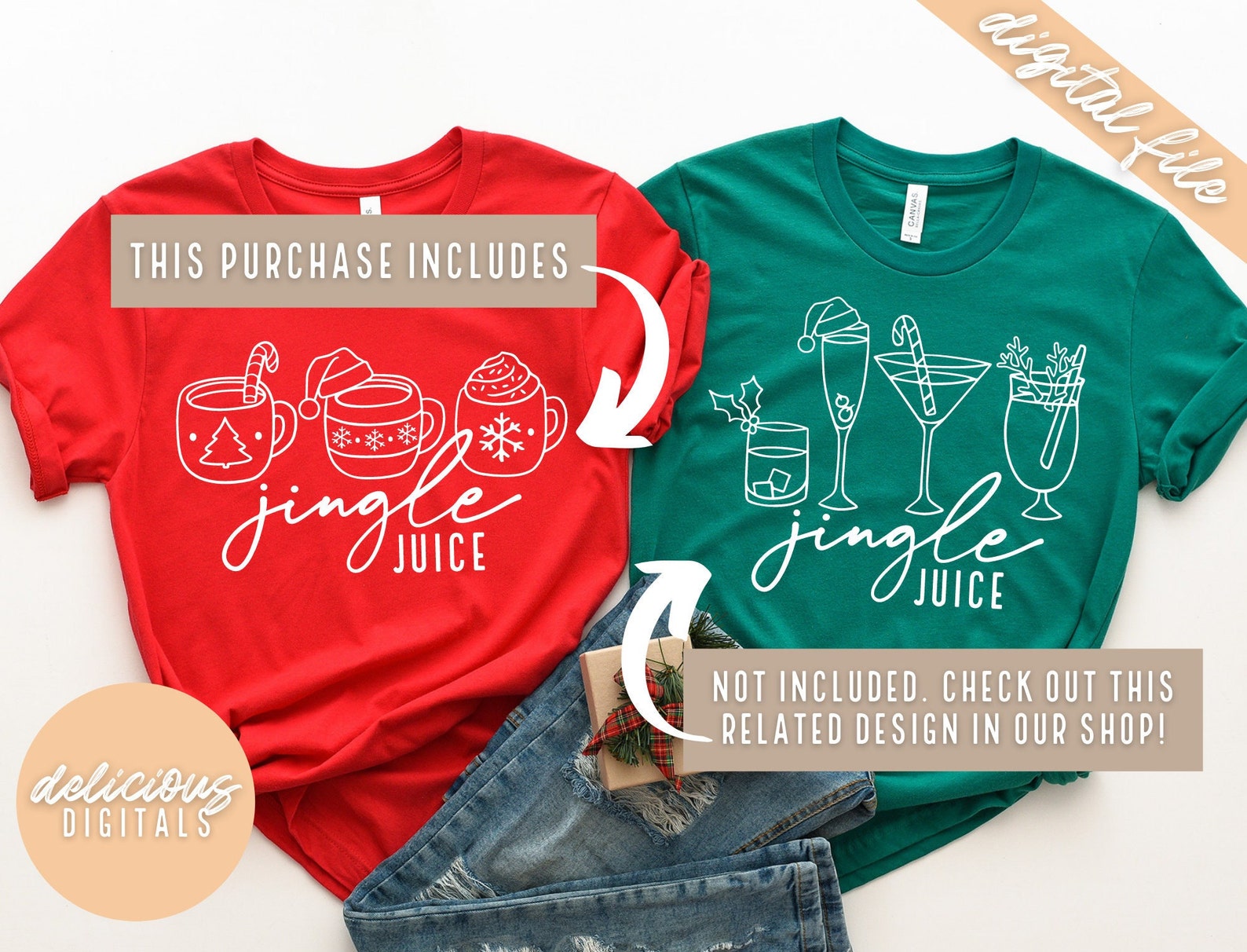 Christmas Drinking SVG Jingle Juice Svg Christmas Drinks - Etsy