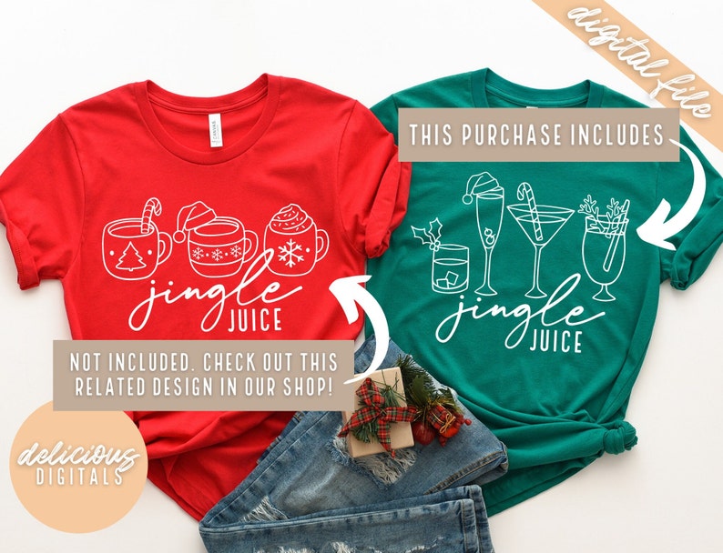 Christmas Drinking SVG Jingle Juice Svg Christmas Drinks | Etsy