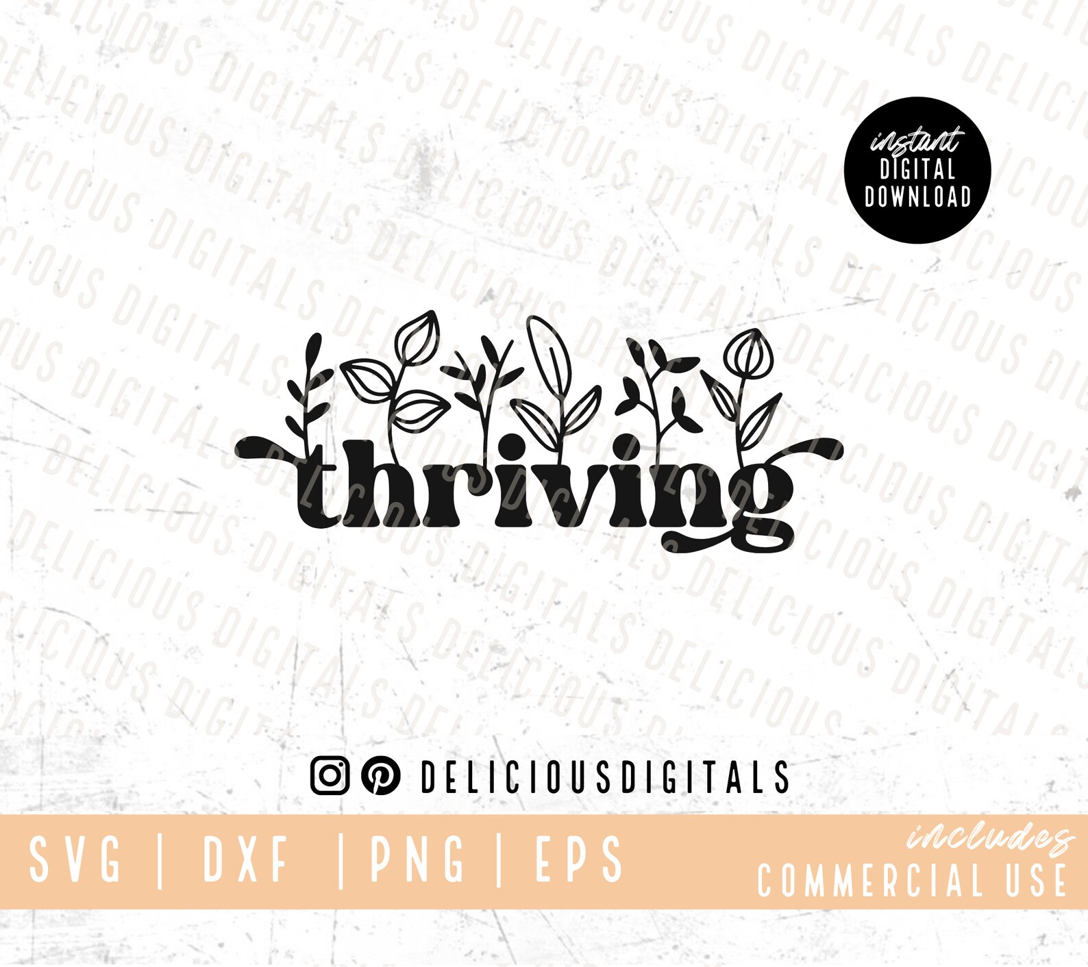 Thriving SVG Cut File Affirmations SVG Positive Quote SVG | Etsy