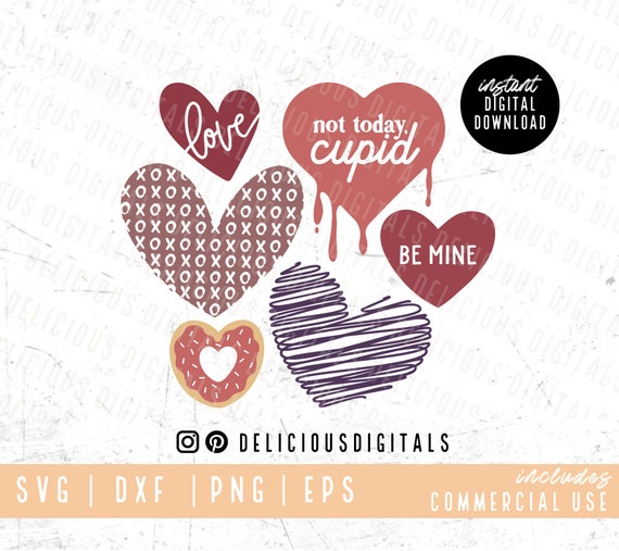 Hearts Svg Bundle Valentine Svg Bundle Valentine Heart Svg | Etsy