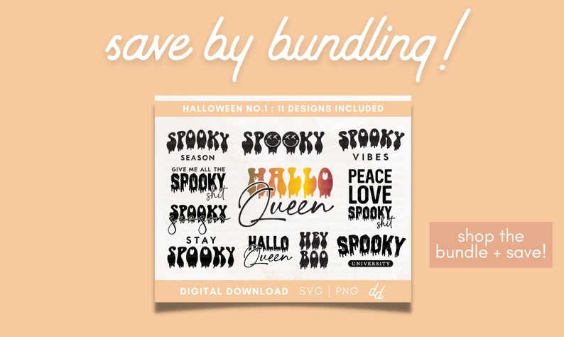 Spooky SVG Cut File Funny Halloween SVG Funny Fall SVG Fall - Etsy