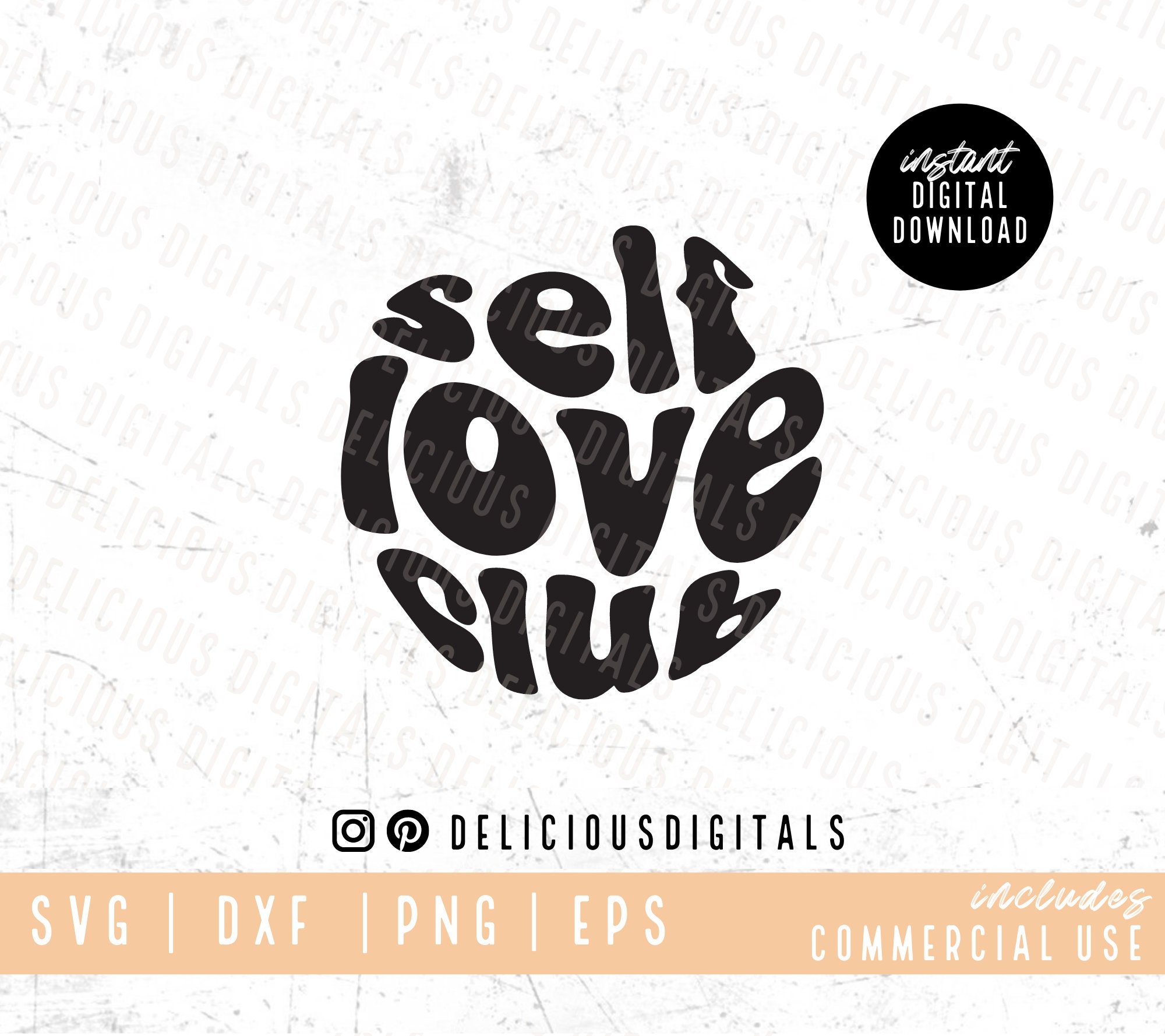 Self Love Club SVG Valentines Day SVG PNG Commercial Use - Etsy