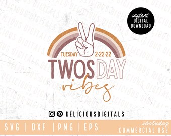 Happy 2s Day Svg | Etsy