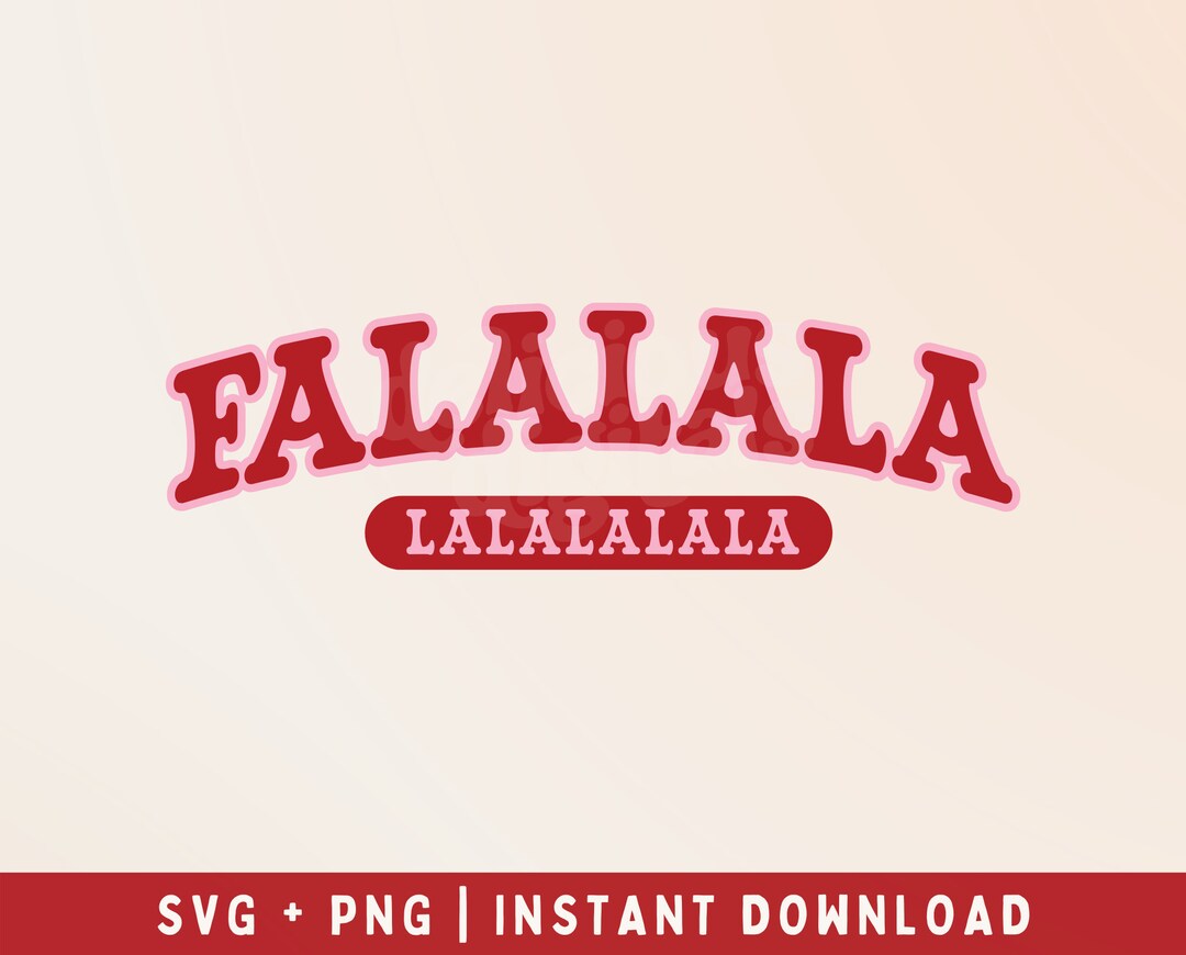 Falalala SVG, Holly Jolly PNG, Trendy Christmas Shirt, Christmas ...