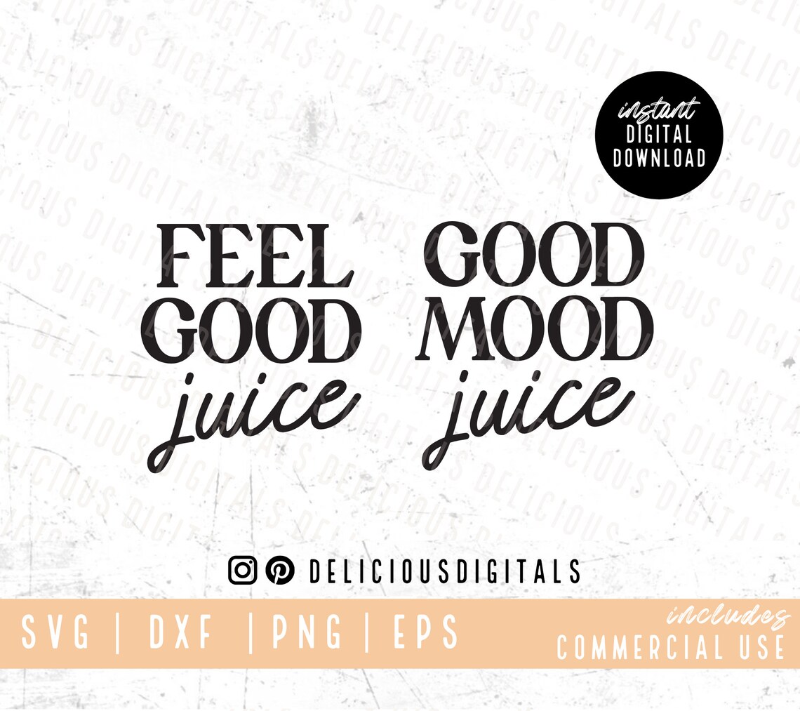 Feel Good Juice SVG Magic Bean Juice SVG Glass Can Decal - Etsy