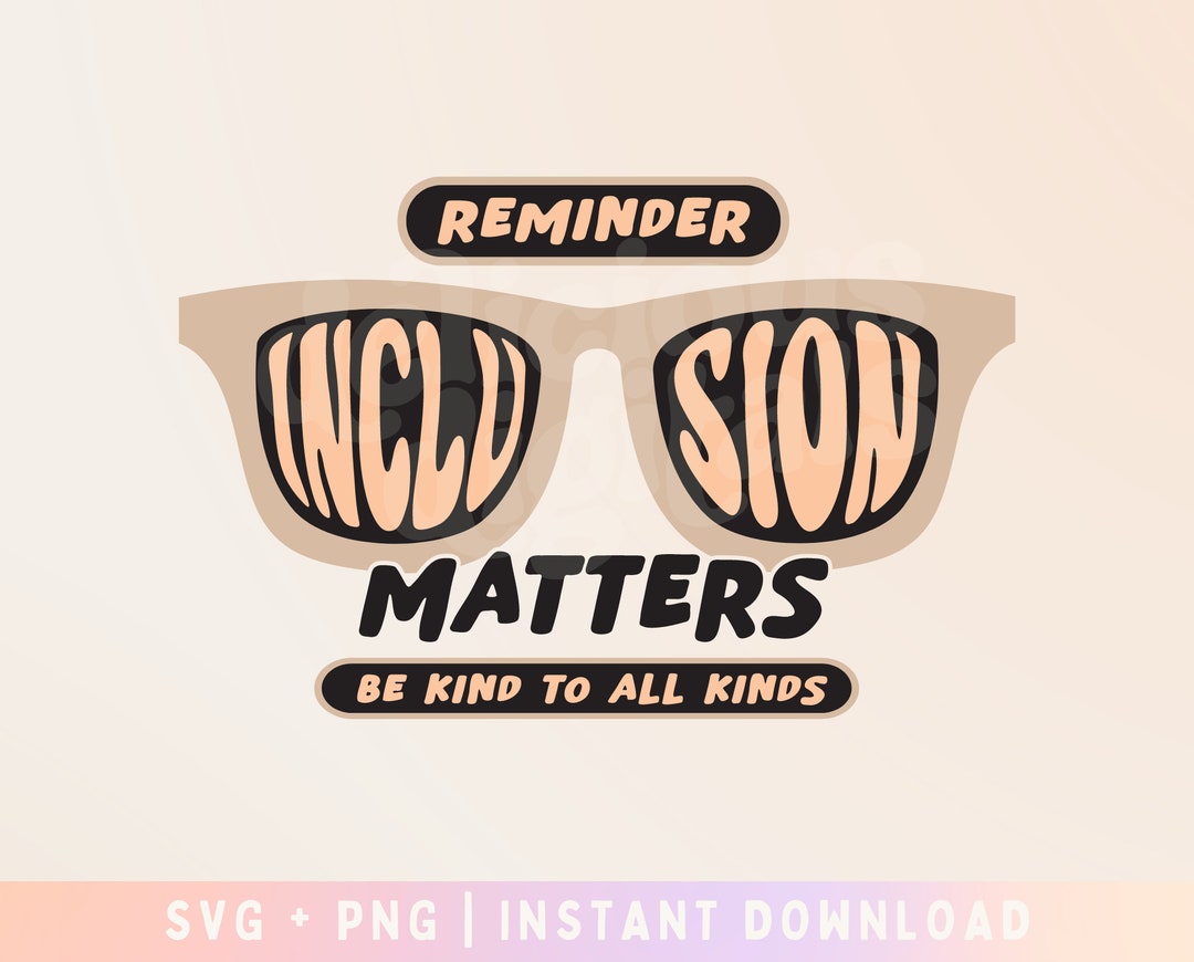 Inclusion Matters Neurodiversity SVG Bundle Cut File, What Makes You ...