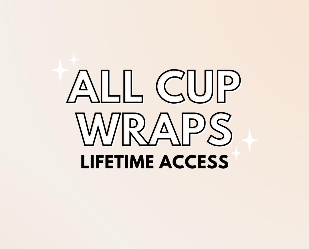 All Cup Wrap Designs Bundle, Trendy Lifetime Access Drive - SVG PNG ...