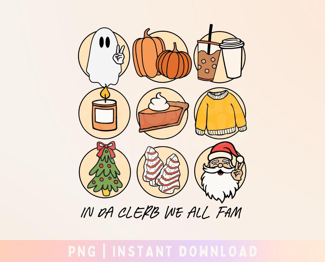 In Da Clerb We All Fam SVG, Christmas Sweatshirt Svg, Funny Christmas ...