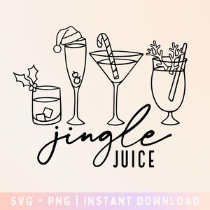 Christmas Drinking SVG, Jingle Juice Svg, Christmas Drinks Svg, Funny ...