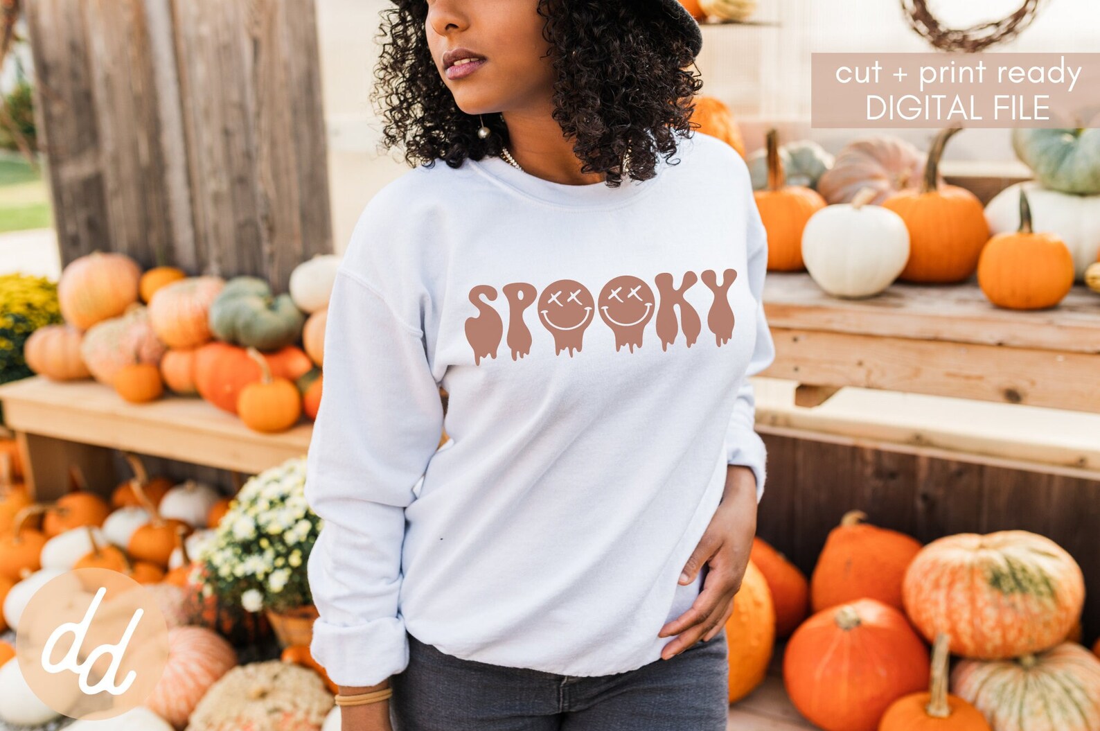 Spooky Retro SVG Cut File Spooky Vibes Funny Halloween Svg - Etsy