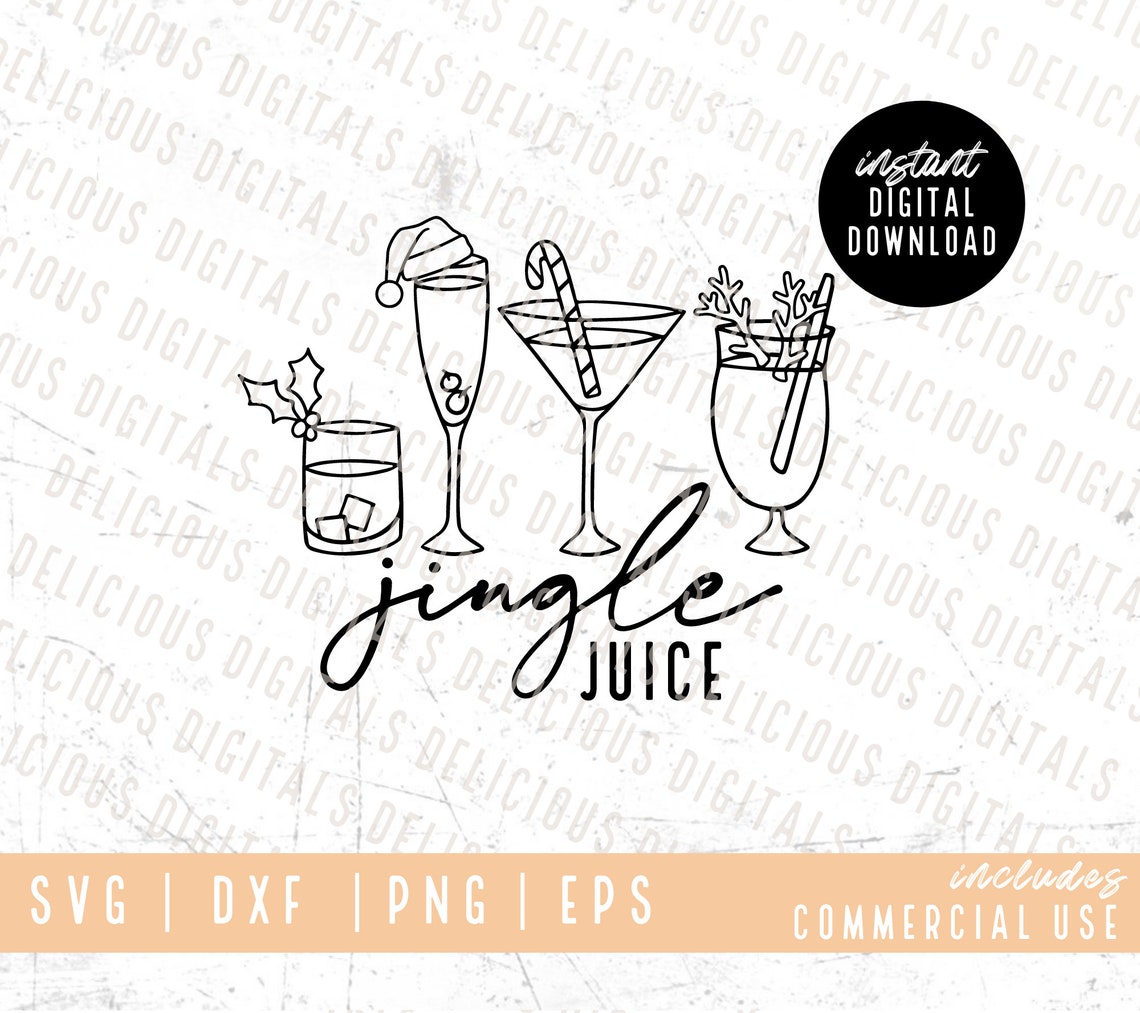 Christmas Drinking SVG Jingle Juice Svg Christmas Drinks | Etsy