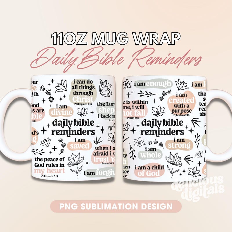 Daily Bible Reminders Mug - Etsy