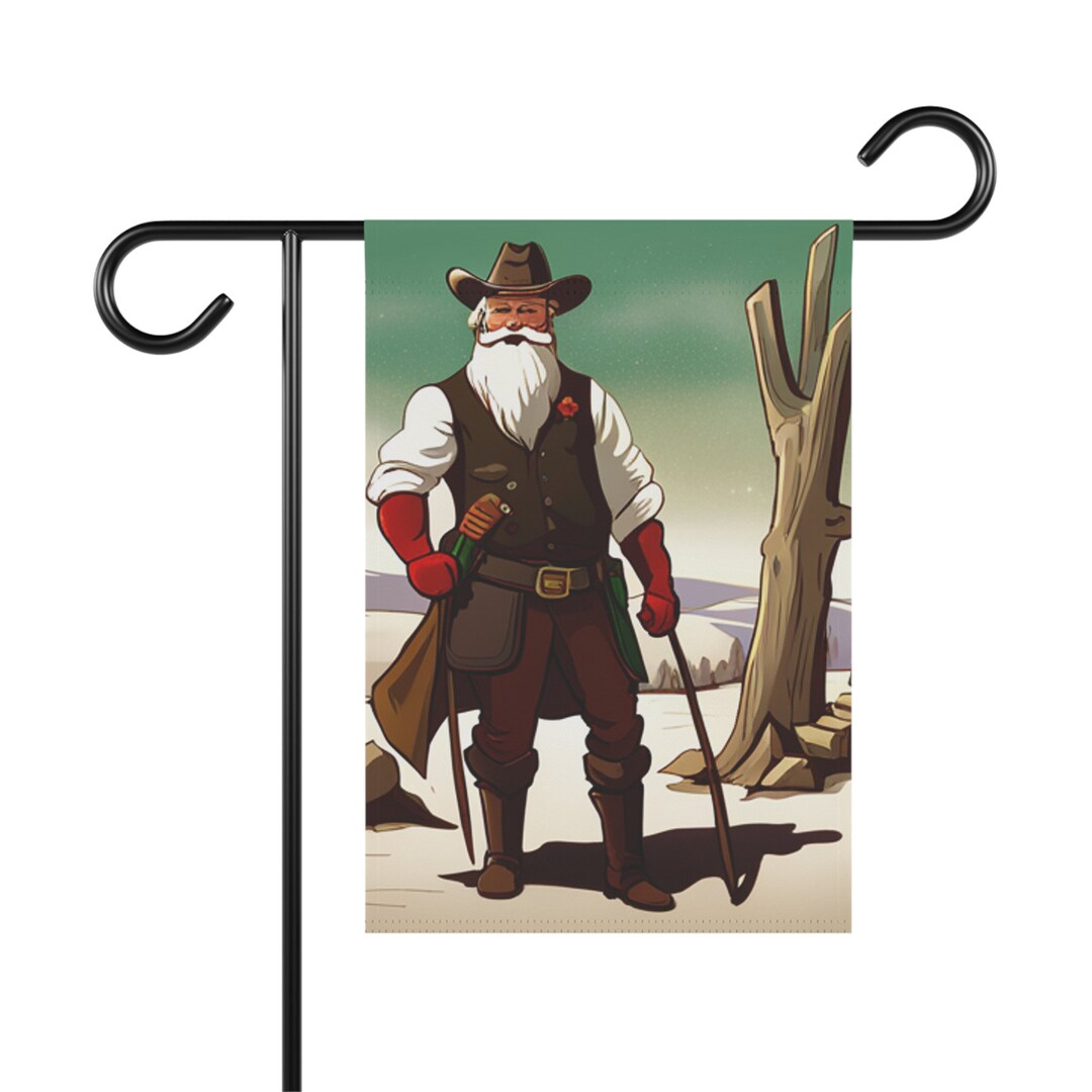 Cowboy Santa Country Santa Claus Southern Santagarden & - Etsy