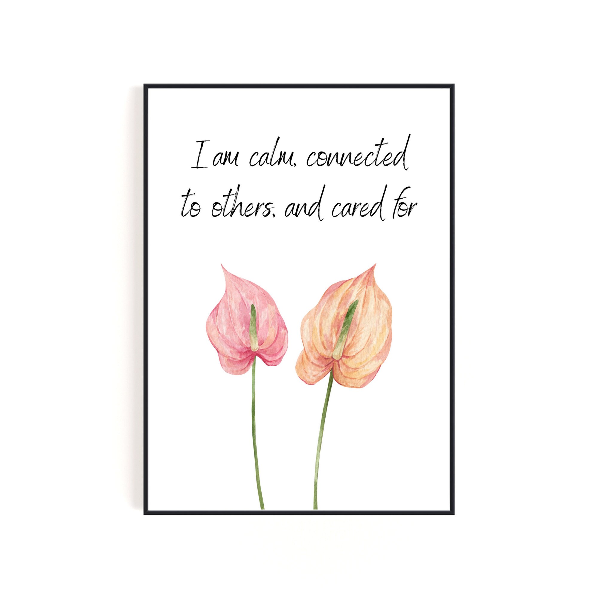 Tropical Plants and Mantras | Printable Watercolor Motivational Art for ...