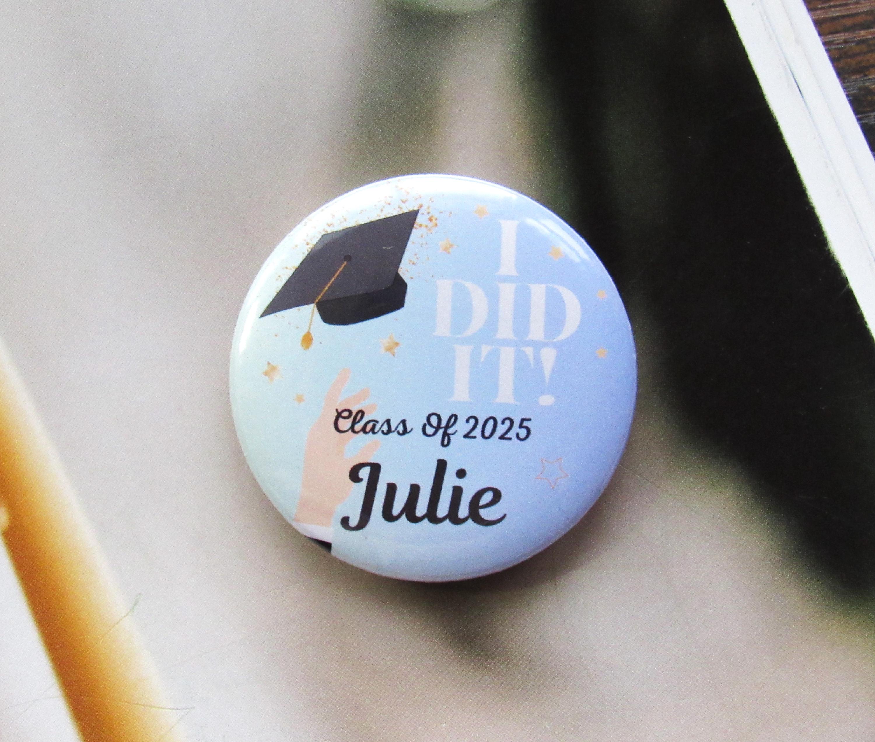 Personalised Graduation Badge Gifts Class of 2025 2026 Graduation Badge ...