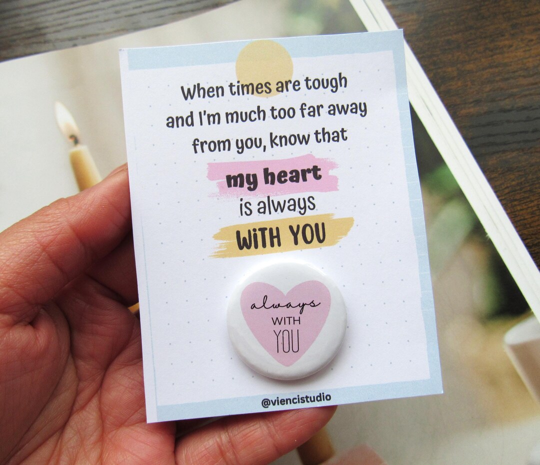 Always With You Pocket Heart Token Card Pocket Hug With Personalised ...