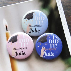 Personalised Graduation Badge Gifts Class of 2025 2026 Graduation Badge ...