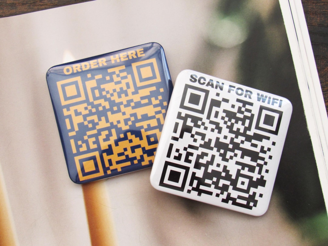 Custom QR Code Magnets Scan for Wifi Sign, Business QR Code for ...