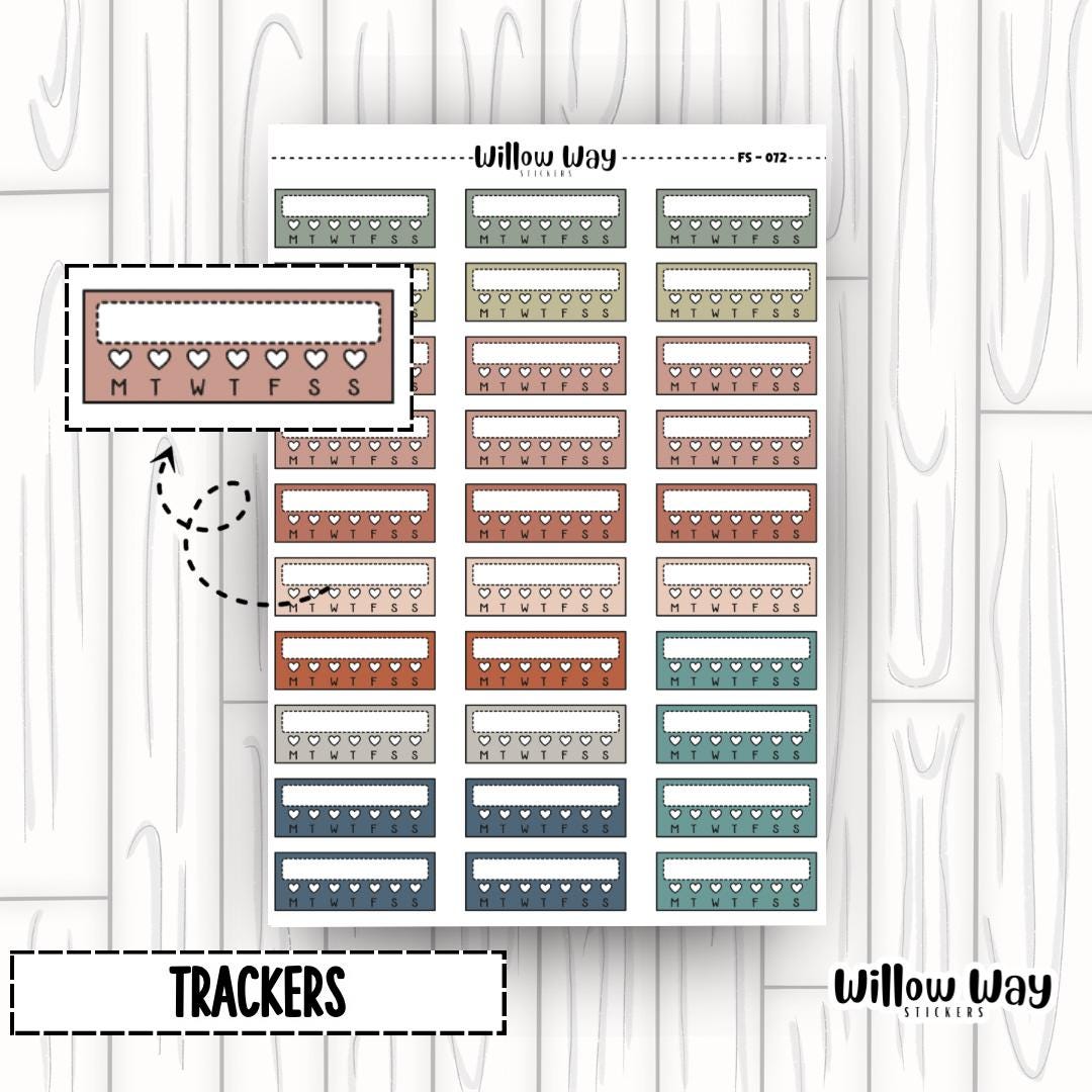 Habit Tracker Planner Stickers | Habit Tracker Stickers | Habit ...