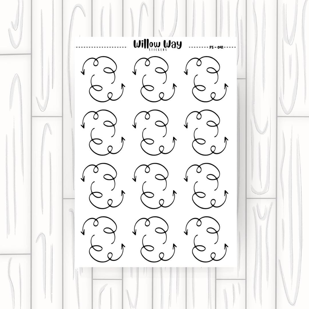 Arrow Planner Stickers, Arrow Planning Stickers, Arrow Stickers for ...