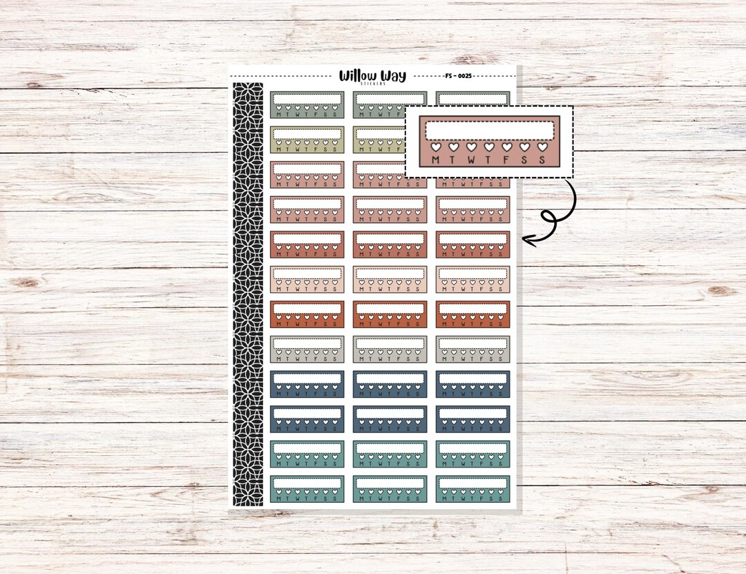 Habit Tracker Planner Stickers, Habit Tracker Planning Stickers ...