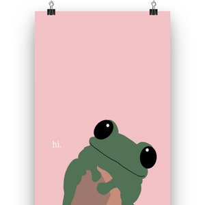 Lil Froggie Design | Pastel Color Scheme | Digital Art Print | Instant ...