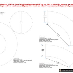 10 Generation Fan Chart With genealogy Word Cloud Muted Background ...