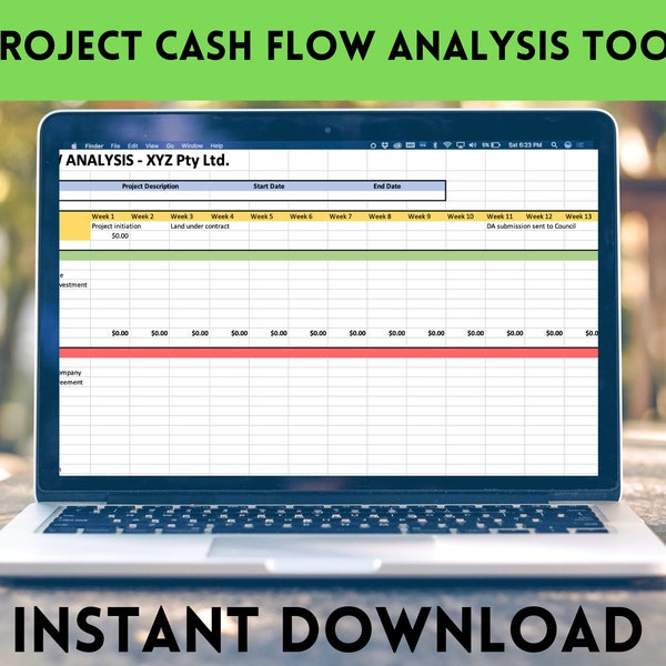 Excel Template Cash Flow Statement - Etsy