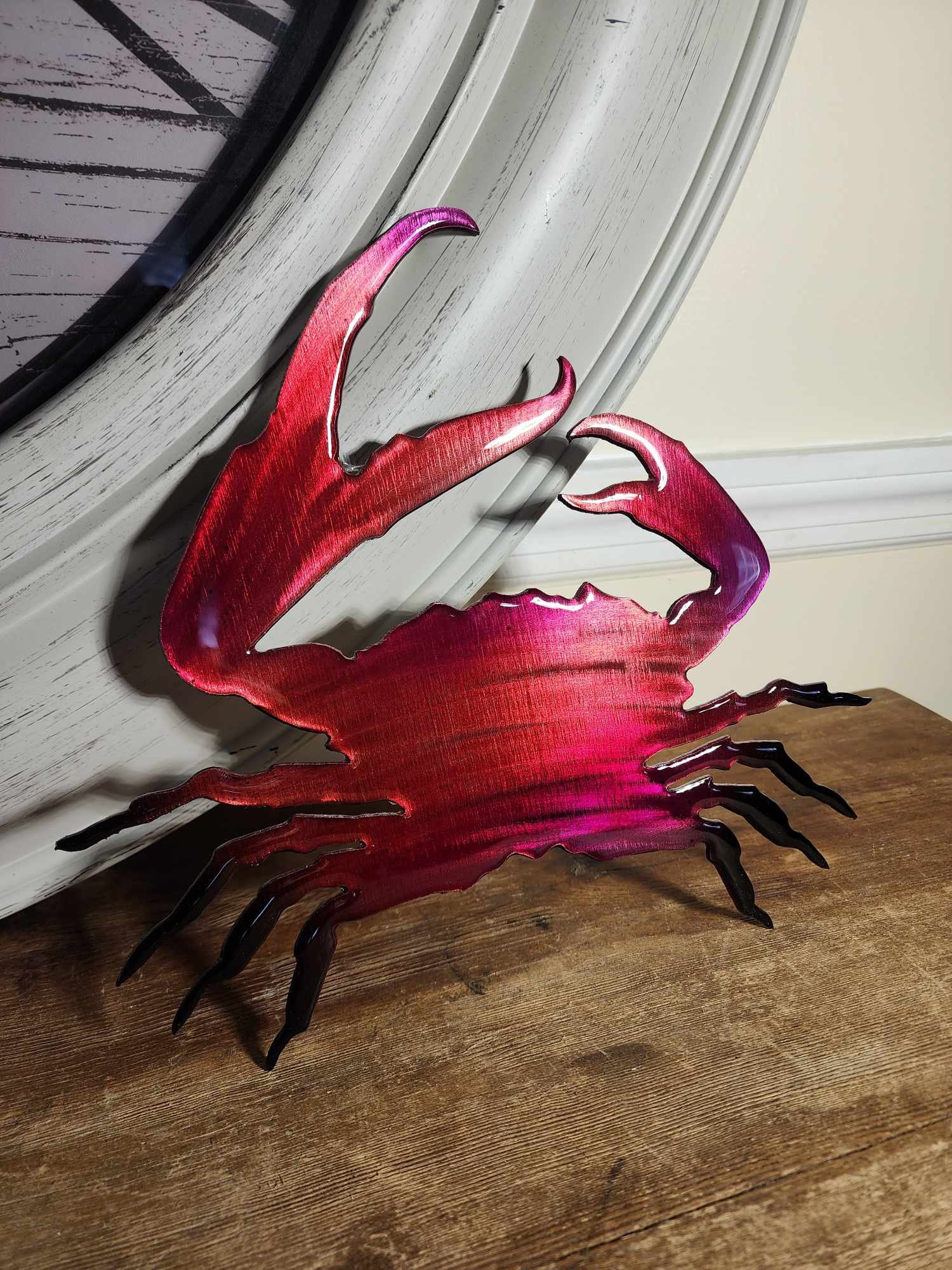 Aluminum Crab Wall Art Metal Fish Art Metal Ocean Art - Etsy