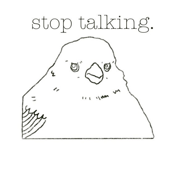 Stop Talking Meme